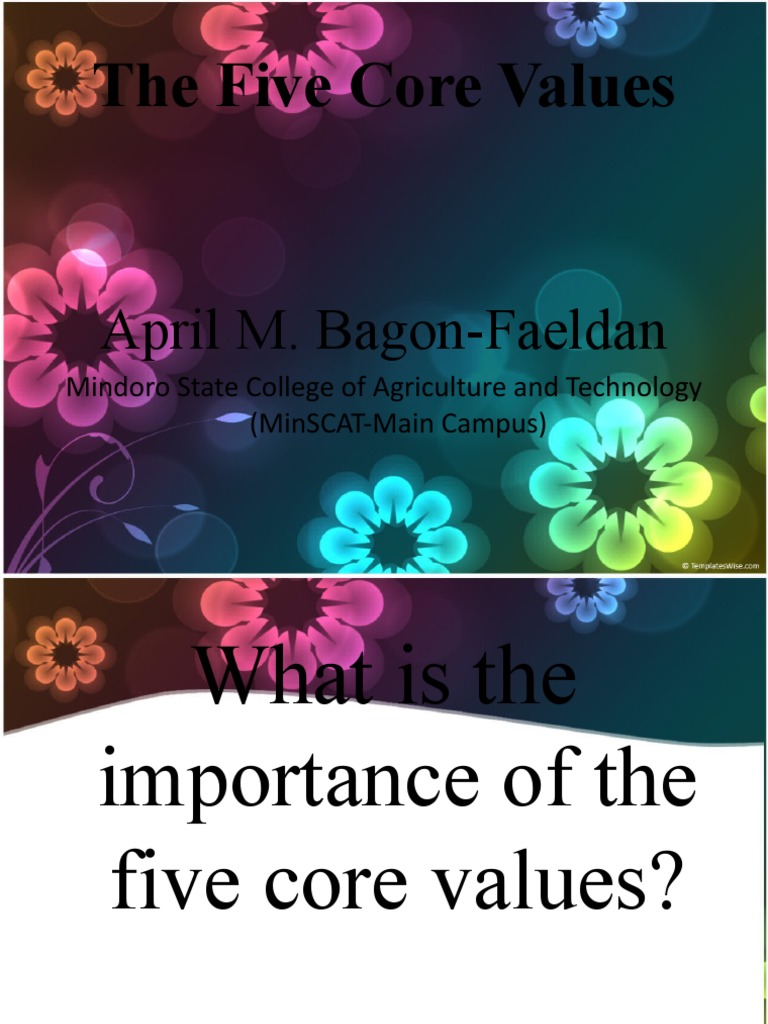Five Core Values in Agriculture | PDF | Food And Drink | Agriculture