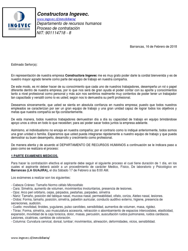 Constructora Ingevec | PDF | Gestión de recursos humanos | Bienestar