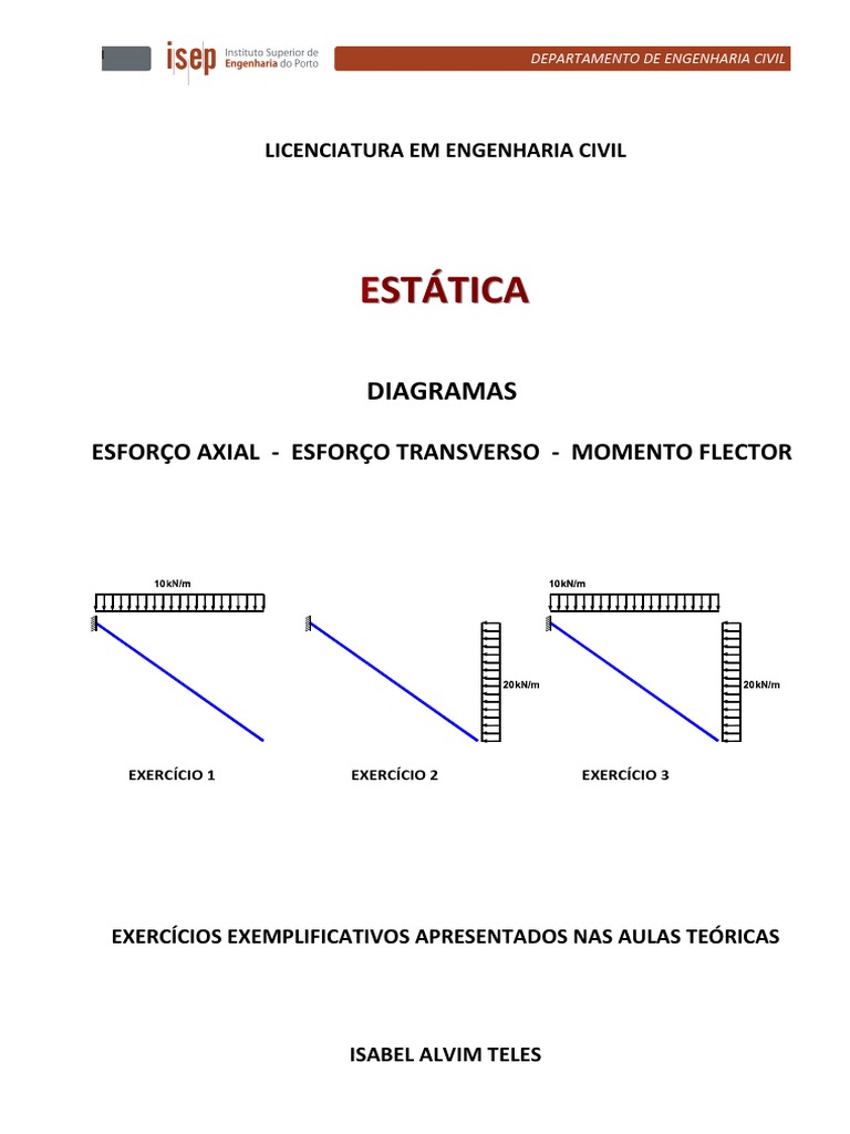Estac Exerc Diagramas Barra Inclinada | PDF