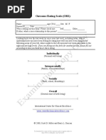 Outcome Rating Scale (ORS) | PDF | Psychology | Behavioural Sciences