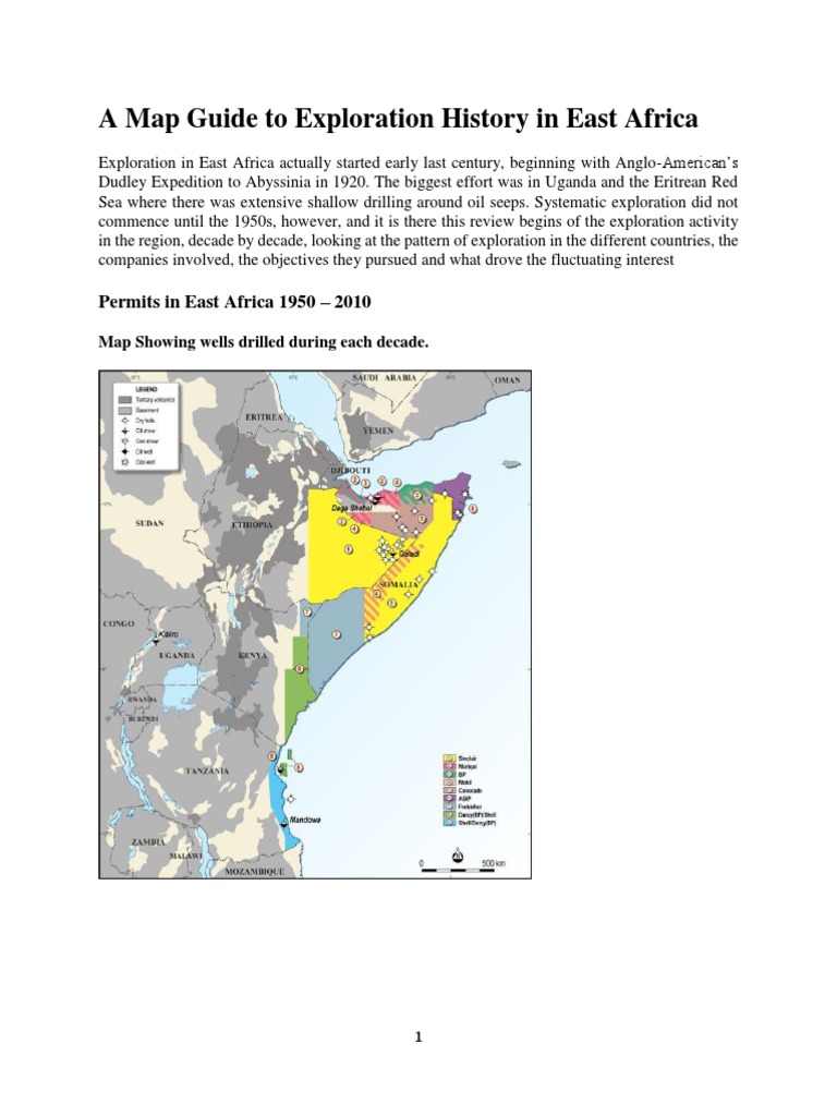 A Map Guide To Exploration History in East Africa | PDF | East Africa ...