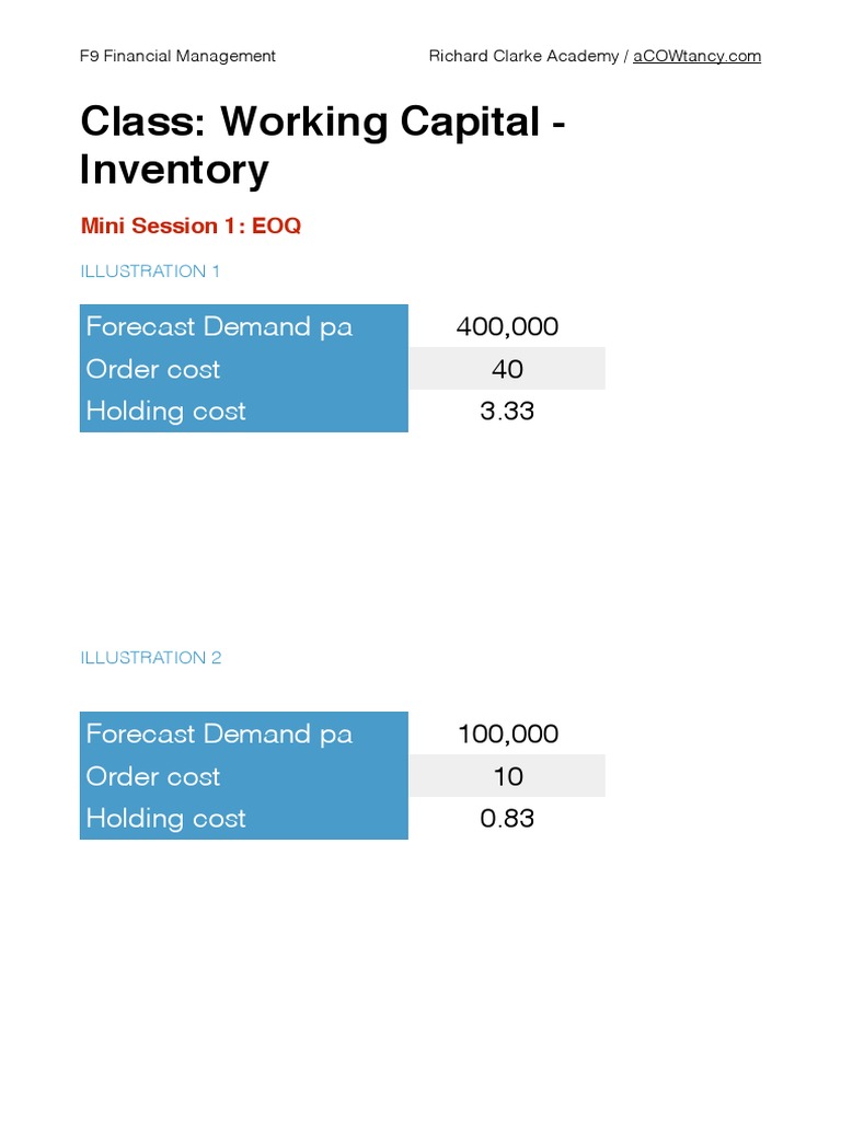 Acca F9 Workbook Pdf Discounting Interest Rates