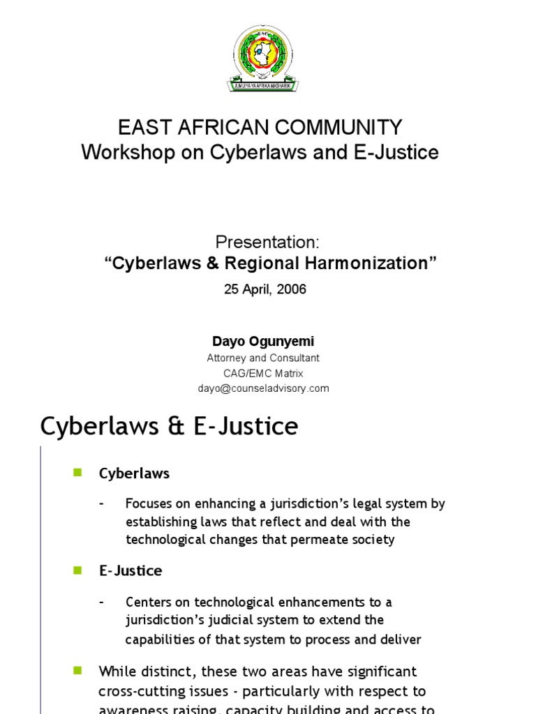 Harmonization Framework For Elaws and Ejustice by Dawo Oguny | PDF ...