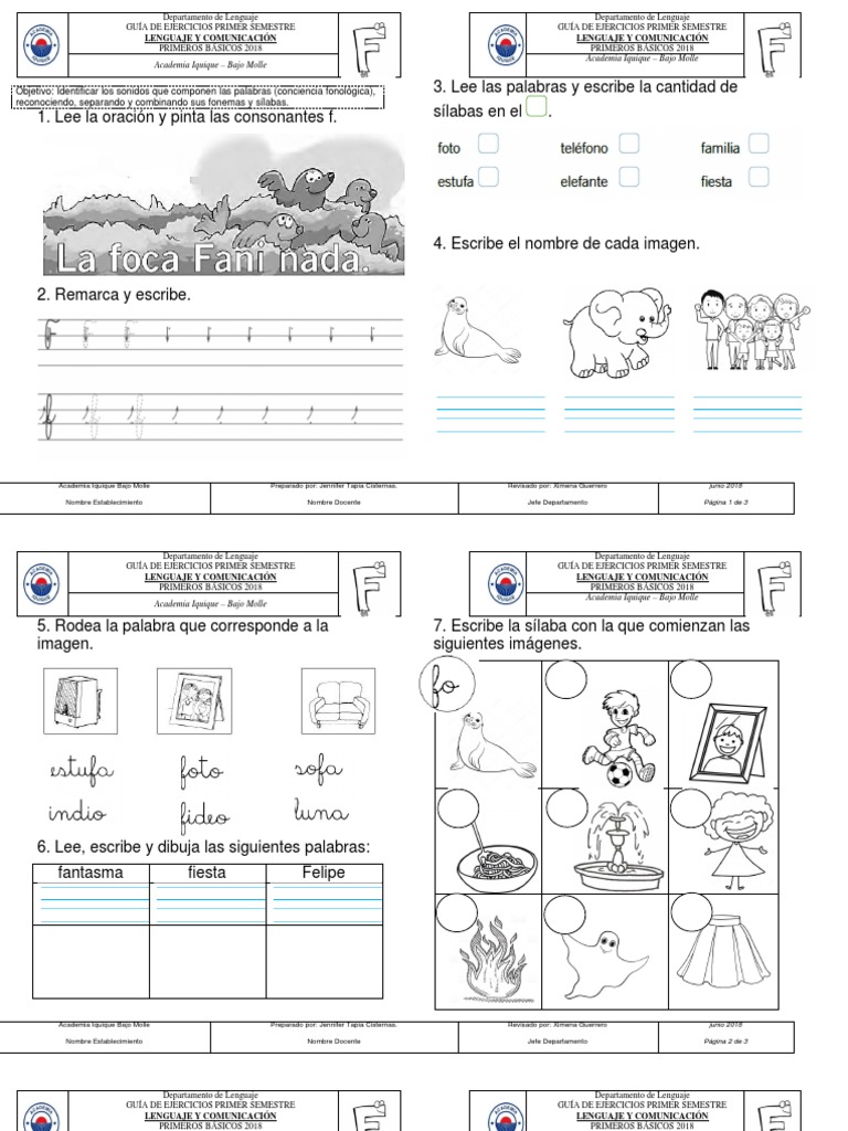 GUIA Consonante F | PDF | Lingüística | Los símbolos