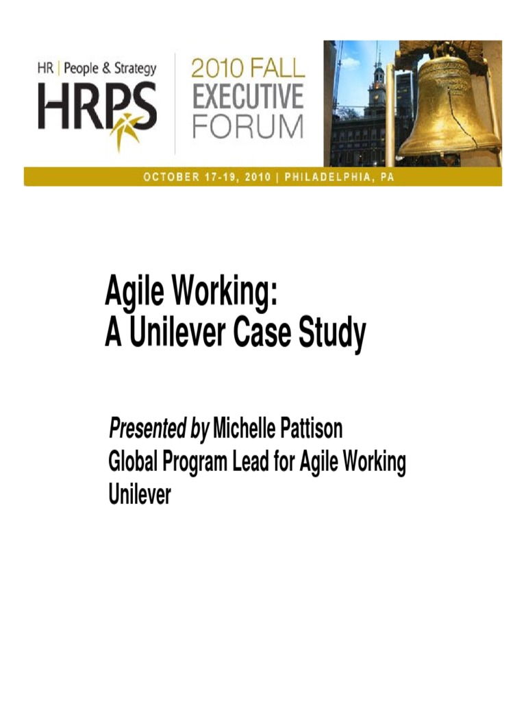 Agile Working - Unilever Case Study PDF | PDF | Agile Software ...