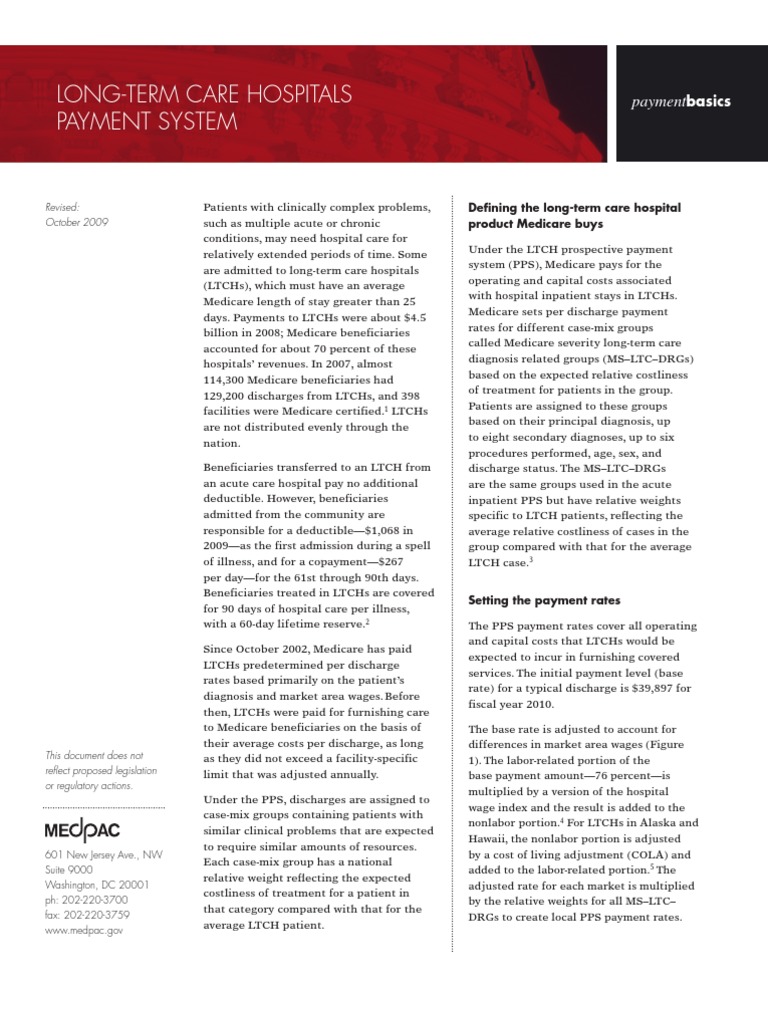 Medicare LTCH payment basics explained | PDF | Medicare (United States ...