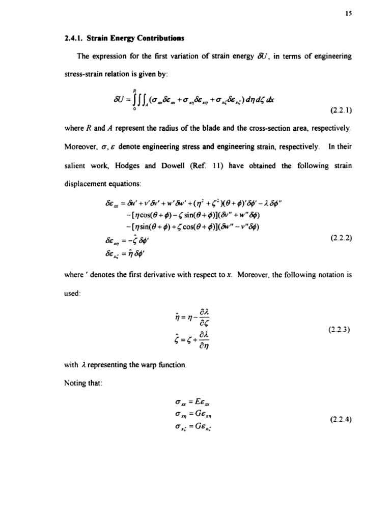 Strain Energy Formula and Equations | PDF | Science & Mathematics