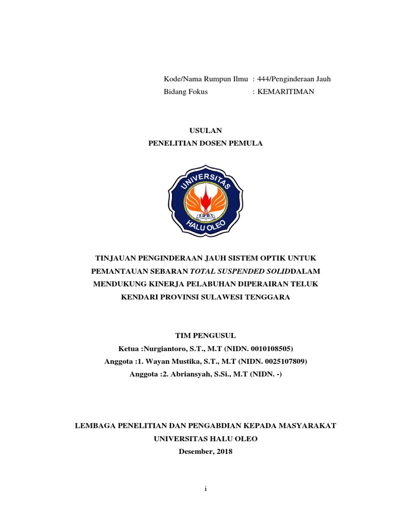 2 Draft Proposal Penelitian Dosen Pemula (PDP) | PDF