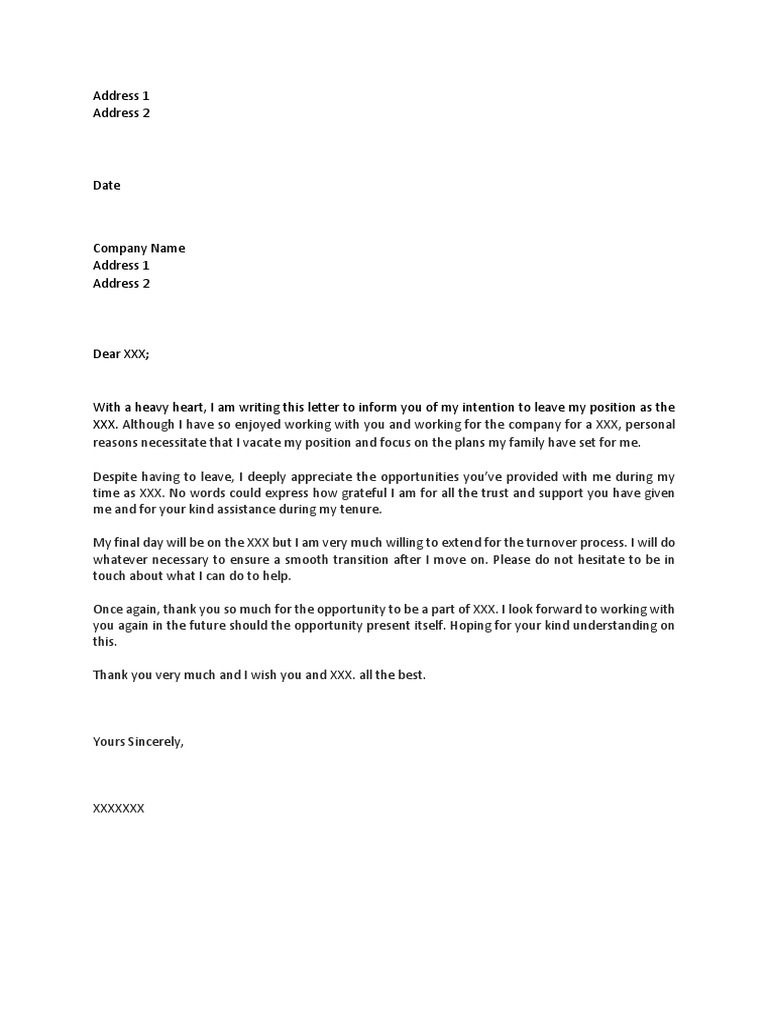 Resignation Letter - Sample.docx
