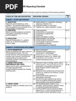 The Strocss Statement Checklist | PDF | Cohort Study | Surgery