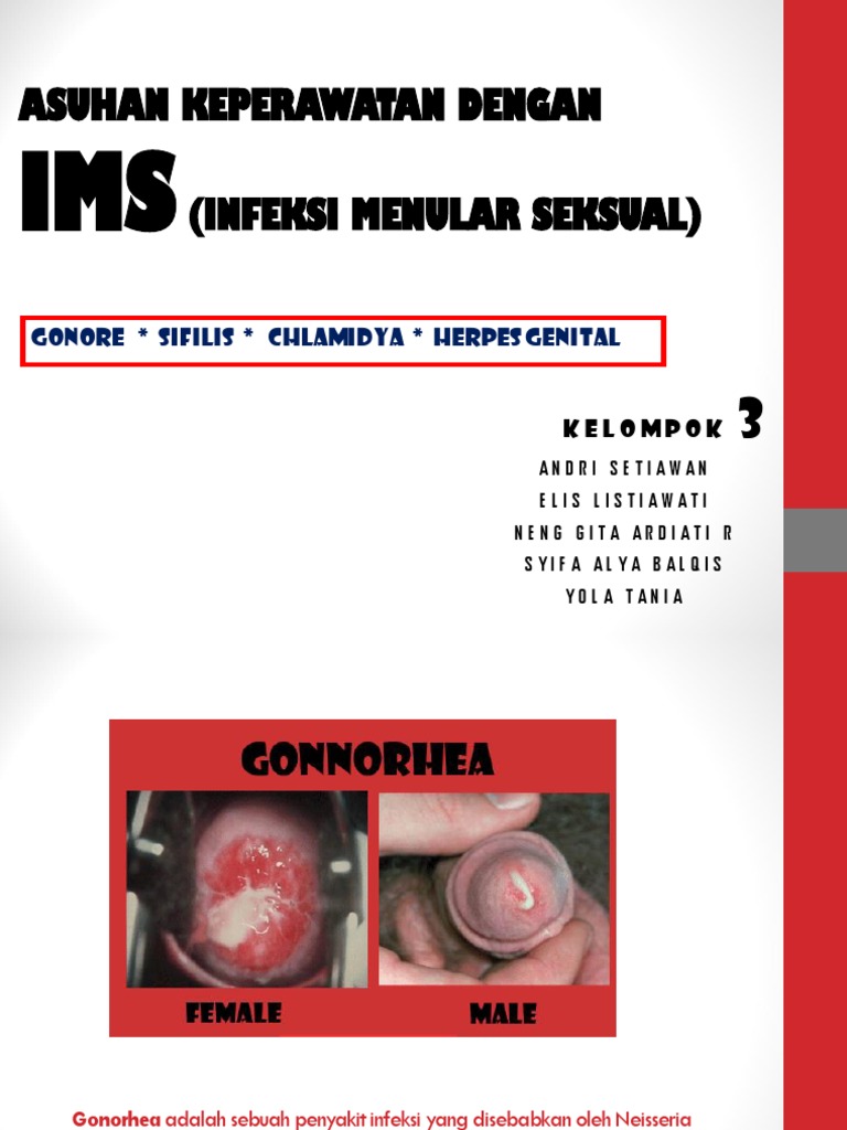 Asuhan Keperawatan Dengan (Infeksi Menular Seksual) : Gonore Sifilis ...