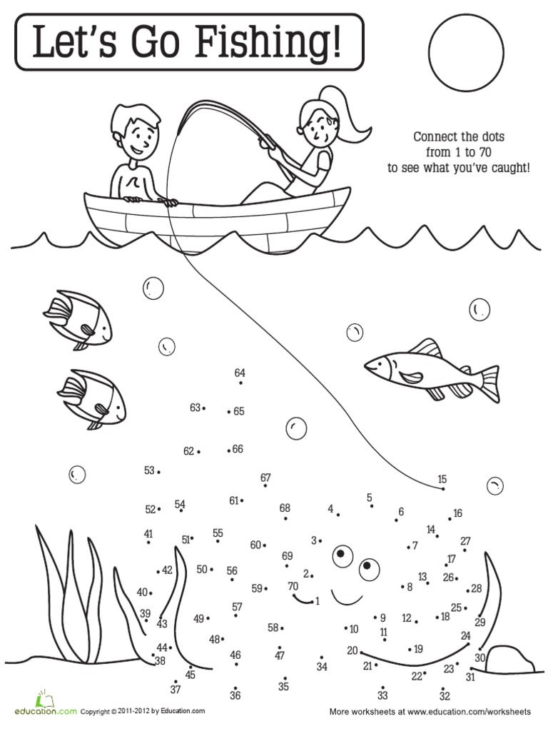 Lets Go Fishing Dot To Dot PDF | PDF | Missouri | Leisure