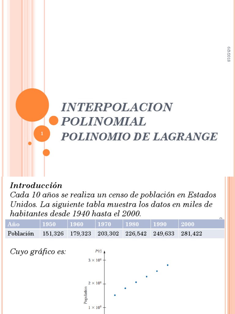 Interpolacion Polinomial Lagrange | PDF