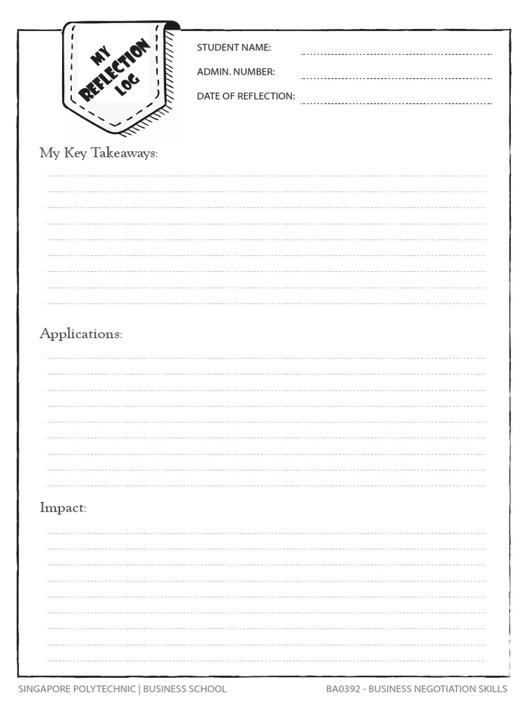 Reflection: My Key Takeaways | PDF | Business