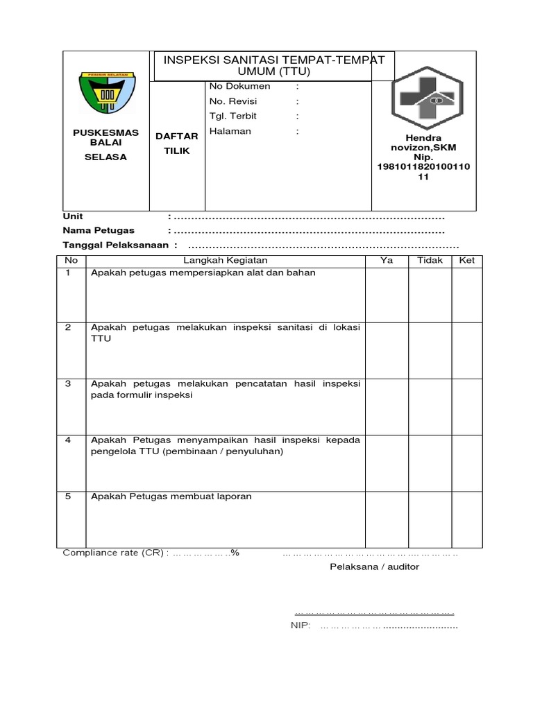 Daftar Tilik Ttu | PDF