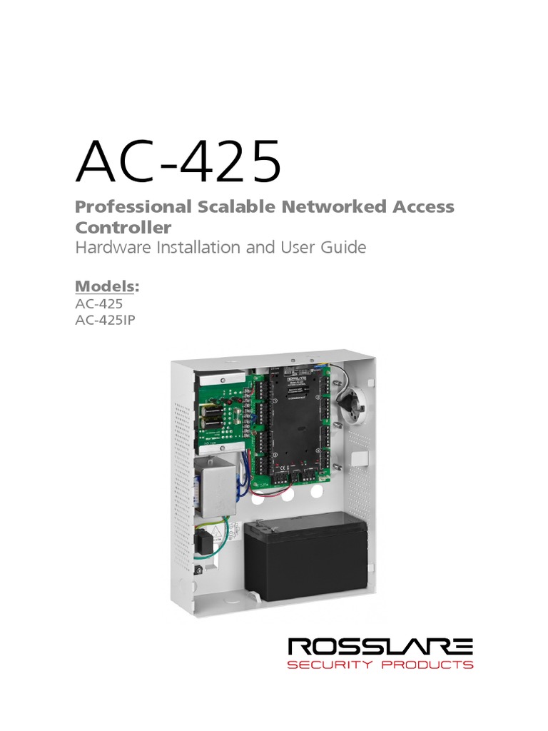 AC-425 Hardware Installation and User Manual 260617 | PDF | Access ...