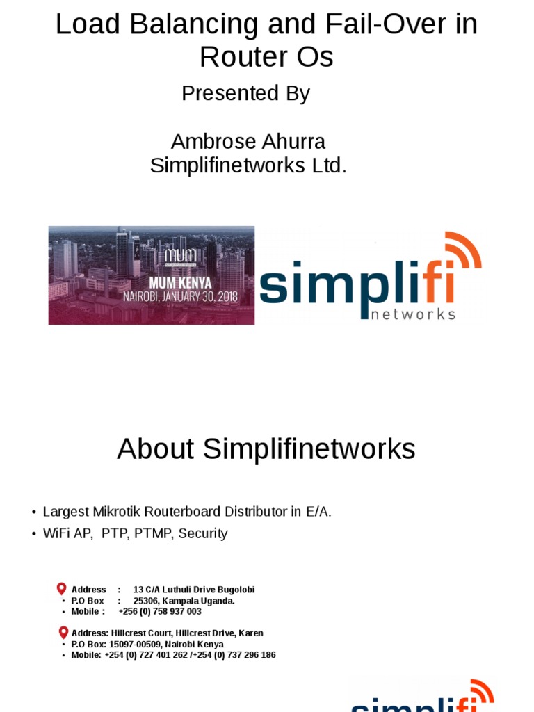 Load Balancing Using Mikrotik Router OS | PDF | Firewall (Computing) | Ip Address