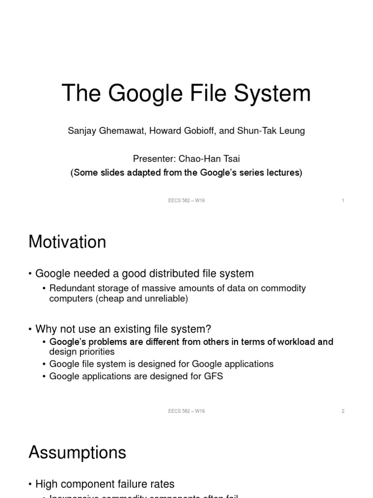 The Google File System: Sanjay Ghemawat, Howard Gobioff, and Shun-Tak ...