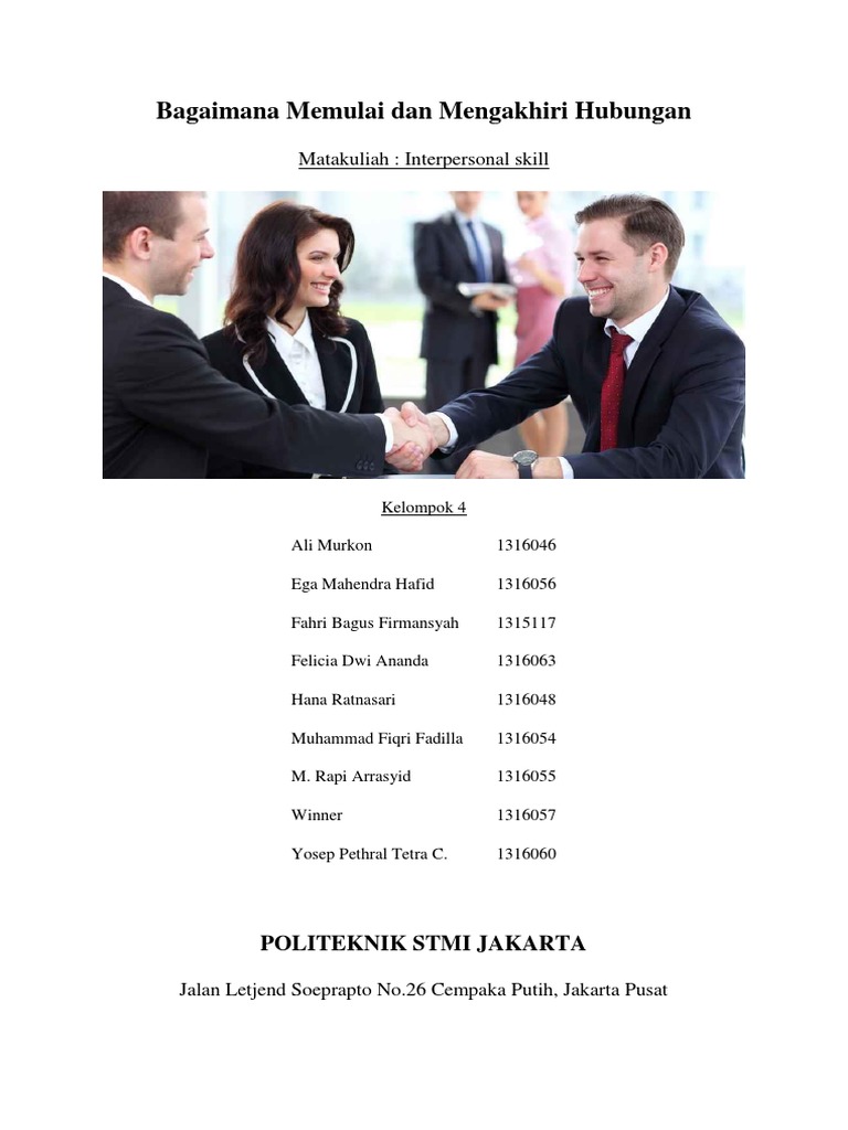 Bagaimana Memulai Dan Mengakhiri Hubungan Pdf