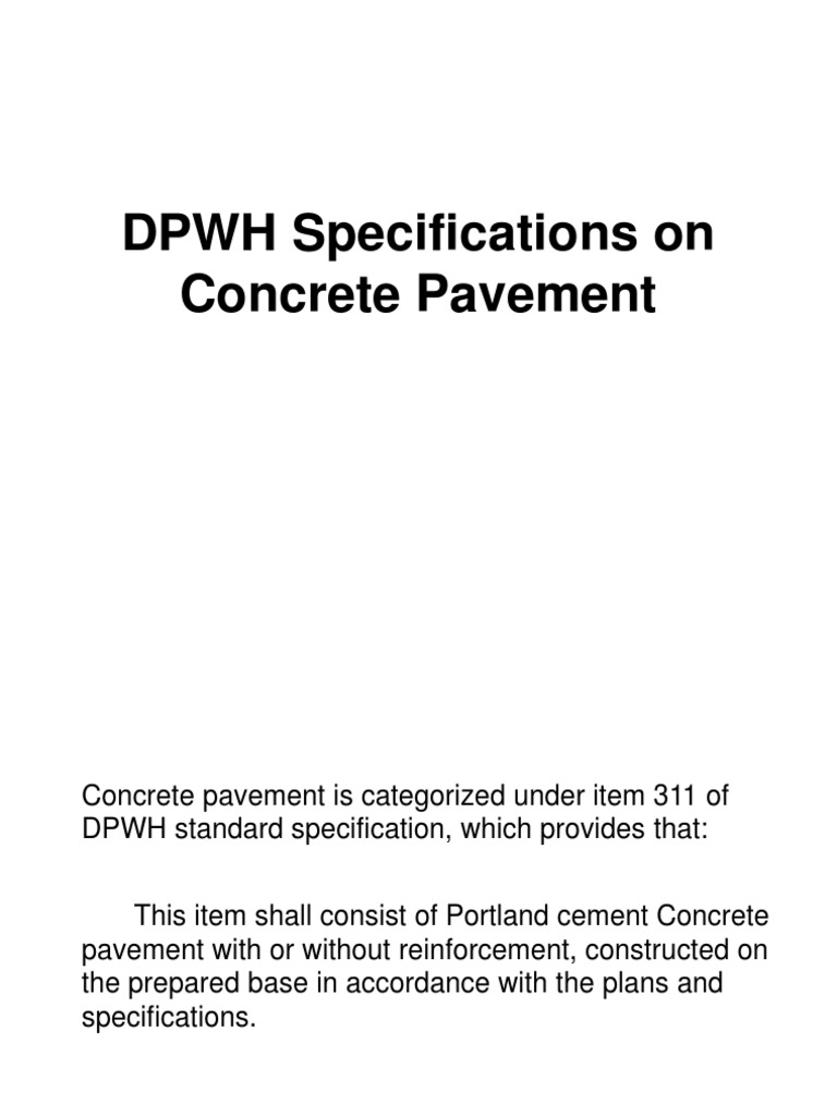 DPWH Specification and Preparation of Grade | Construction Aggregate ...