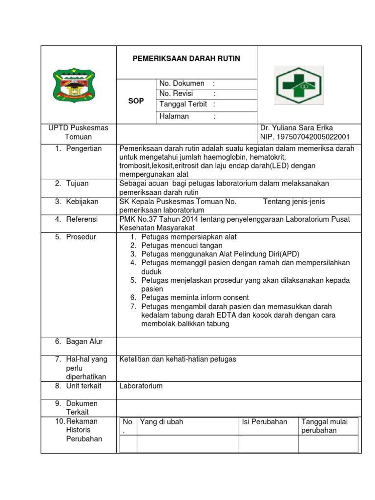 Pemeriksaan Darah Rutin | PDF