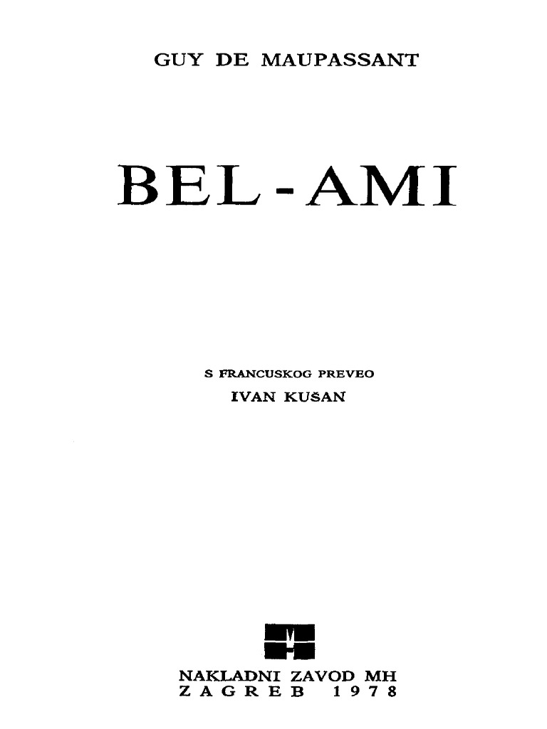 Gi de Mopasan Bel Ami PDF | PDF
