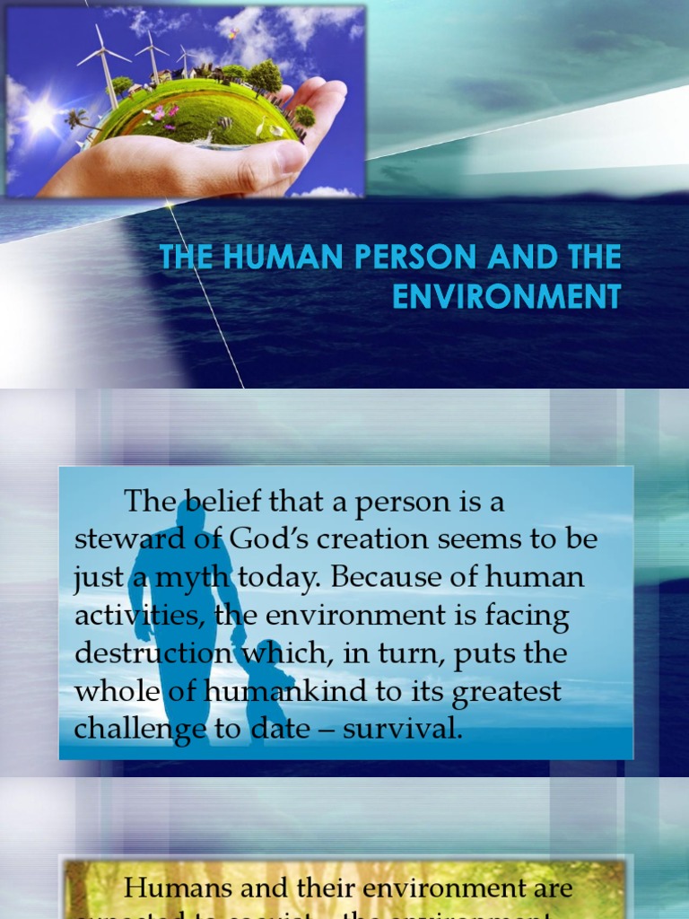 The Human Person and the Environment | Environmentalism | Resource
