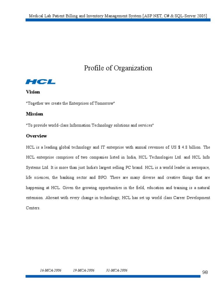 A Project Reort | PDF | Medical Laboratory | Databases