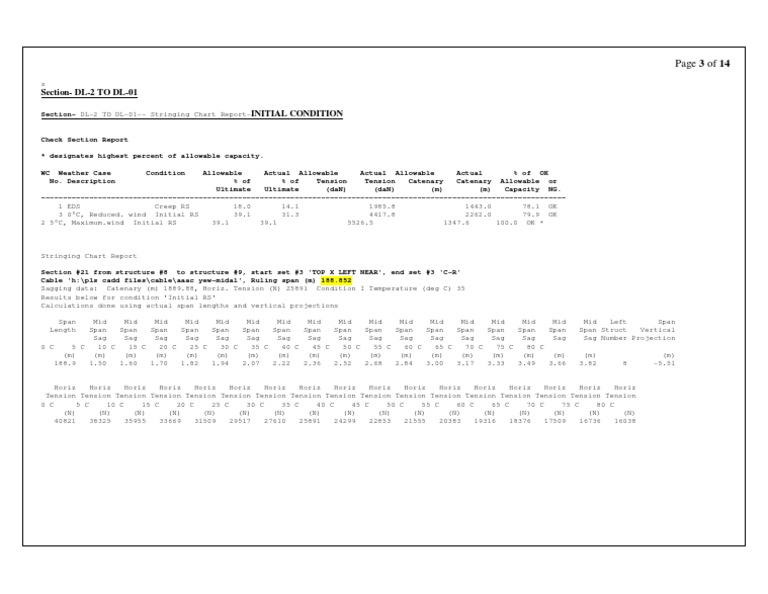 Conductor Stringing Chart - 1 | PDF | Applied And Interdisciplinary ...