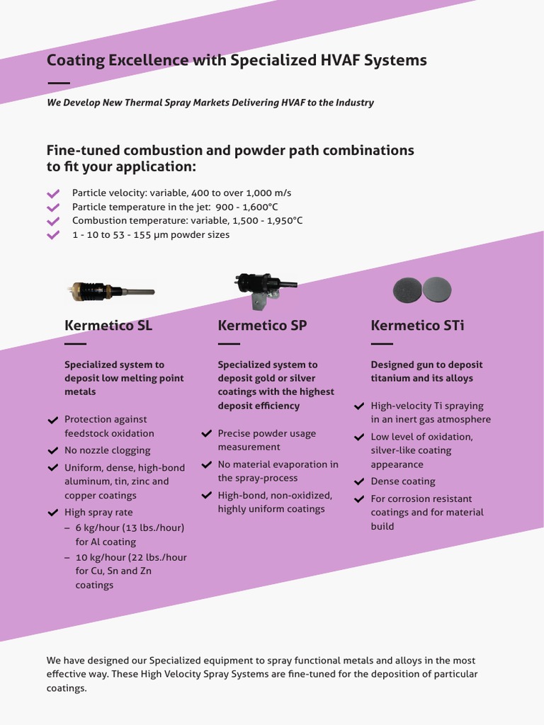 HVAF Systems for Advanced Coatings | PDF | Applied And ...
