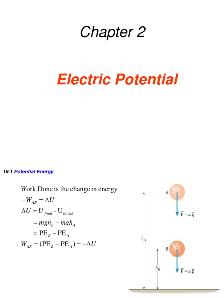Ch2 Electric Potential | PDF | Volt | Electric Field