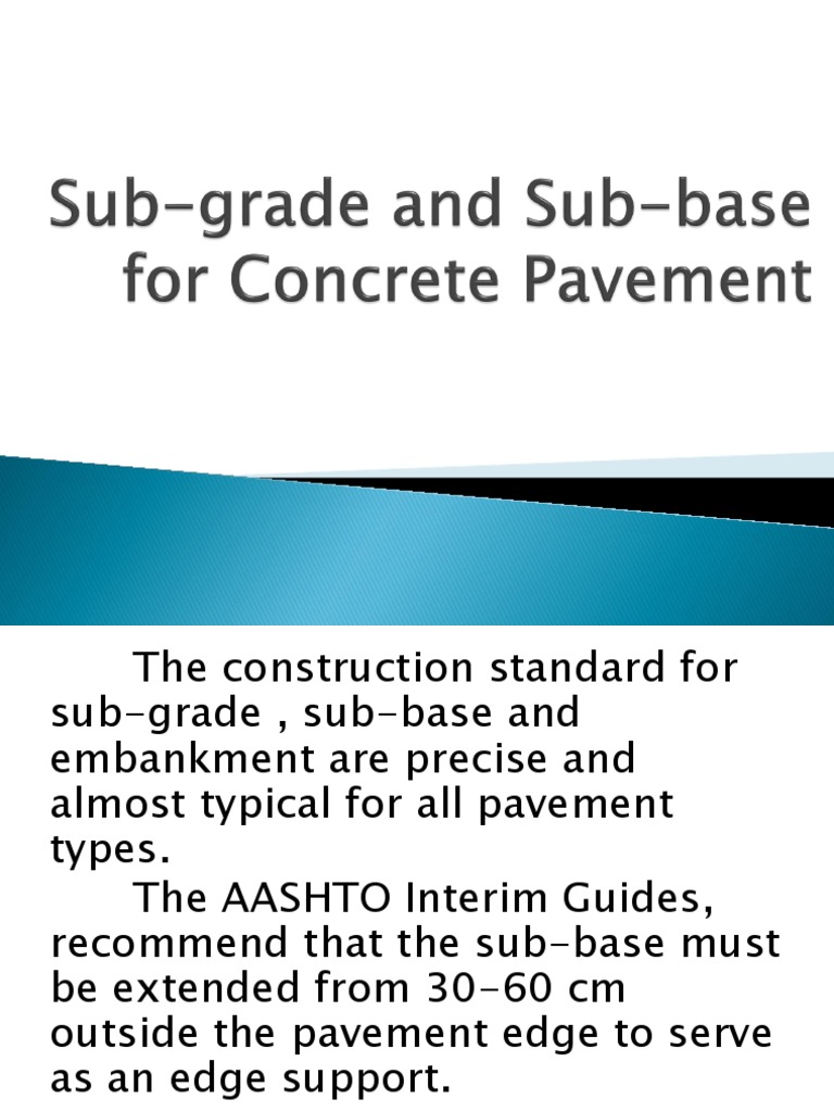 Construction Standards for Pavement Subgrades and Subbases | PDF | Road ...