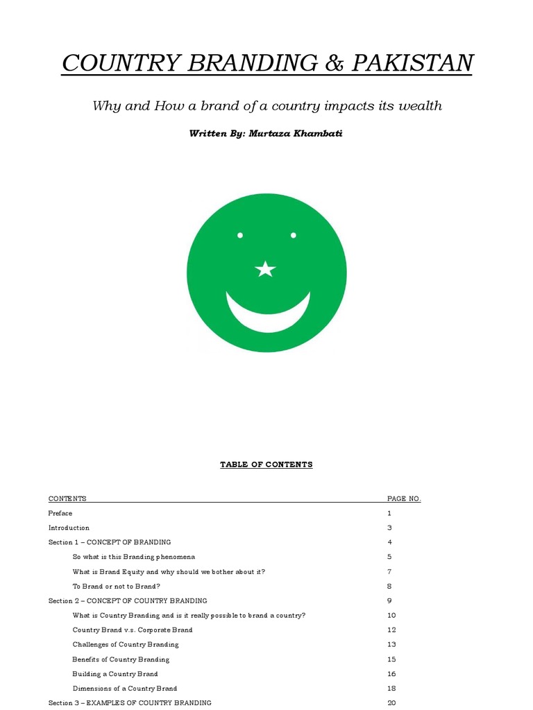 Impact of Country Branding on Pakistan | PDF | Brand | Pakistan