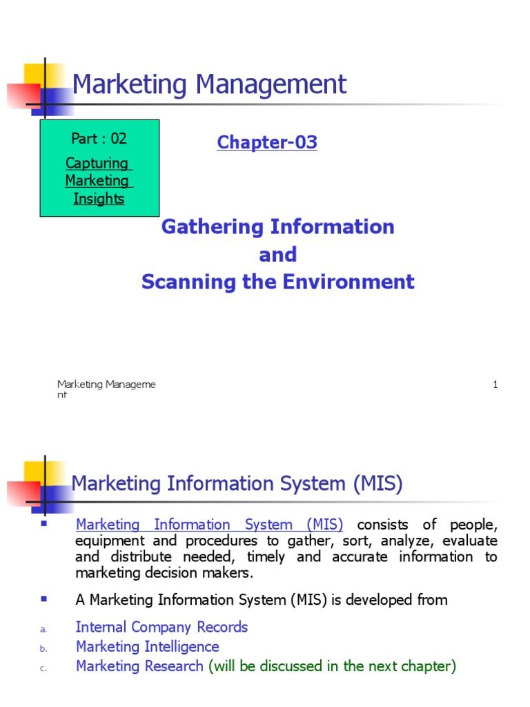 CH-03-Gathering Information and Scanning Environment | PDF | Marketing ...