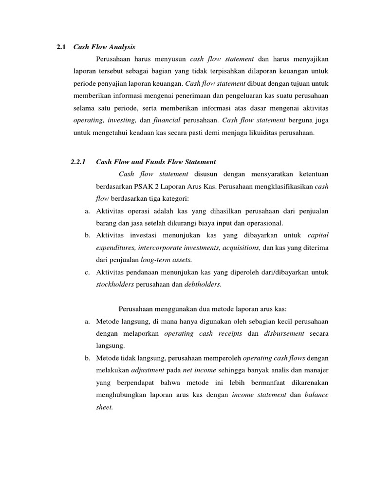 Analisis Cash Flow | PDF