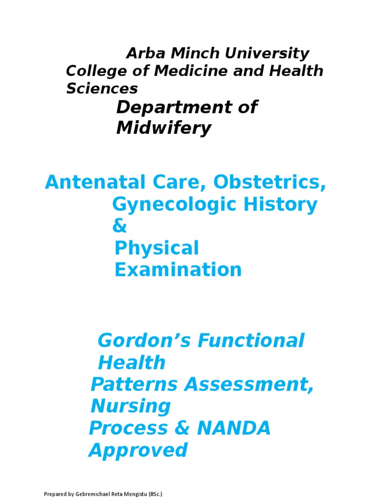 ANC OB and GYN HISTORY Taking Sample | PDF | Childbirth | Pregnancy
