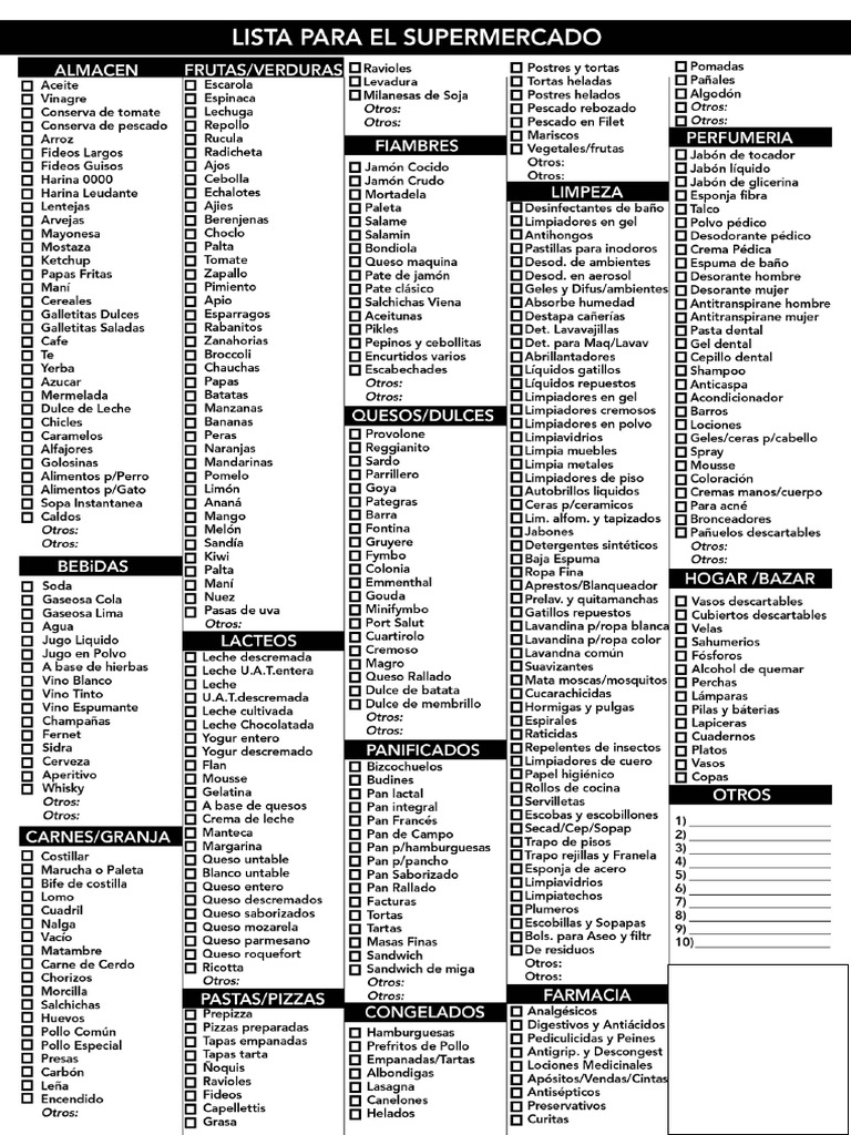 Lista Supermercado