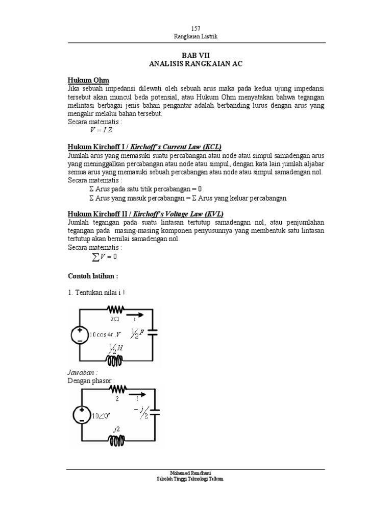 Analisis Rangkaian AC | PDF