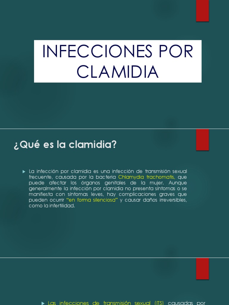 Clamidia | PDF | Infección transmitida sexualmente | Hombres que tienen ...