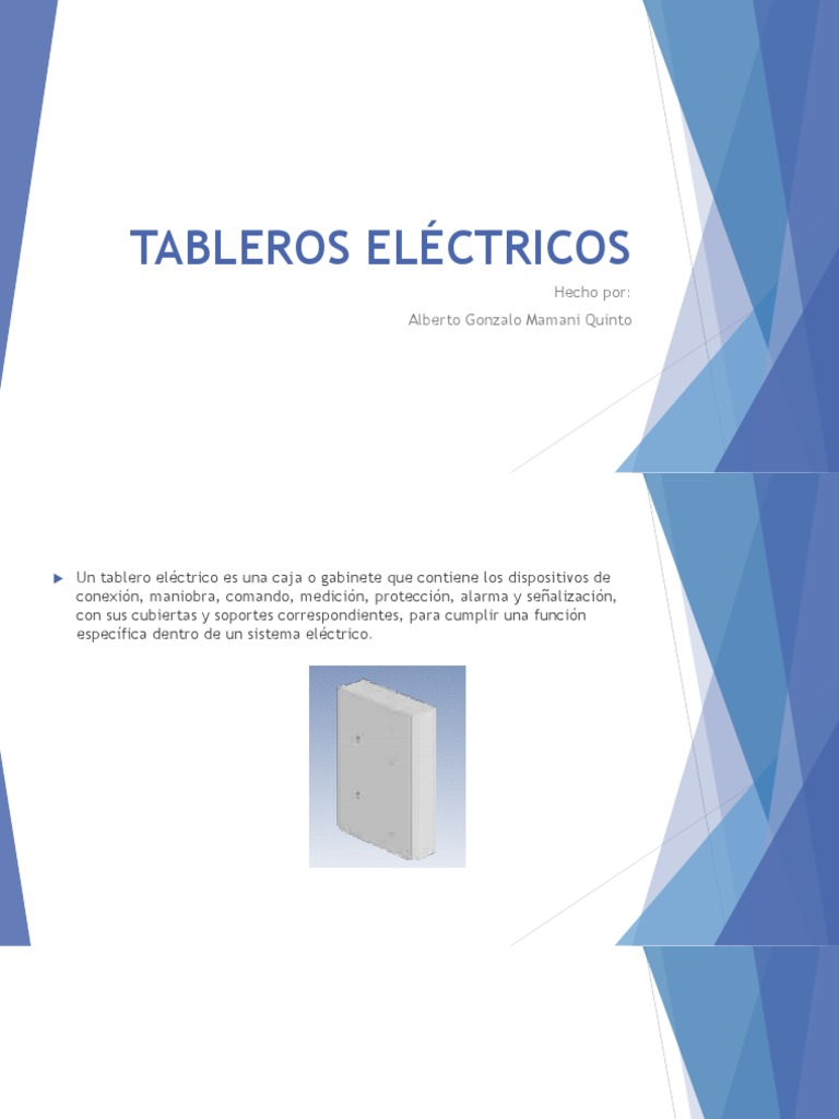 Guía Completa de Tableros Eléctricos | PDF | Electricidad ...