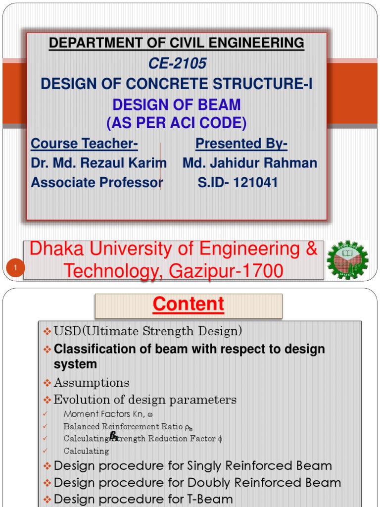 Concrete Beam Design Procedures Aci Pdf Beam Structure Strength