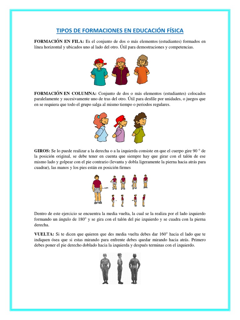 145888660 Tipos de Formaciones en Educacion Fisica | Deportes | Violencia