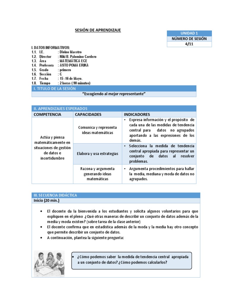 Mat1 U1 Sesion 04 | PDF | Mediana | Proteínas