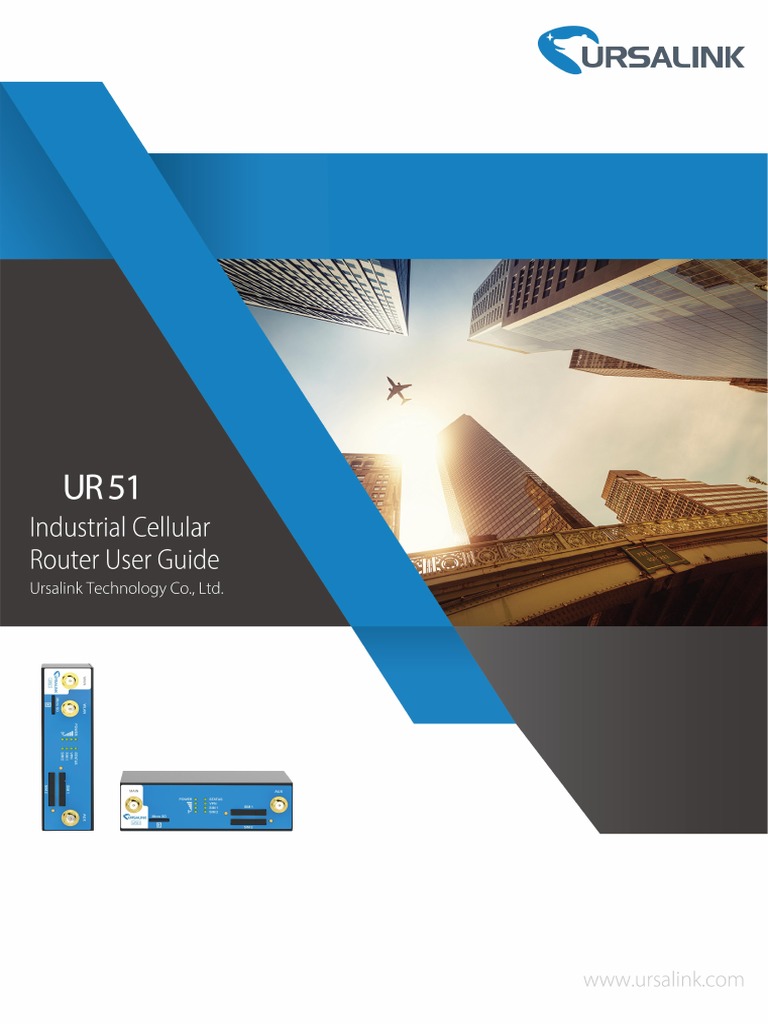 Ursalink UR51 Industrial Cellular Router User Guide | PDF | Ip Address | Virtual Private Network