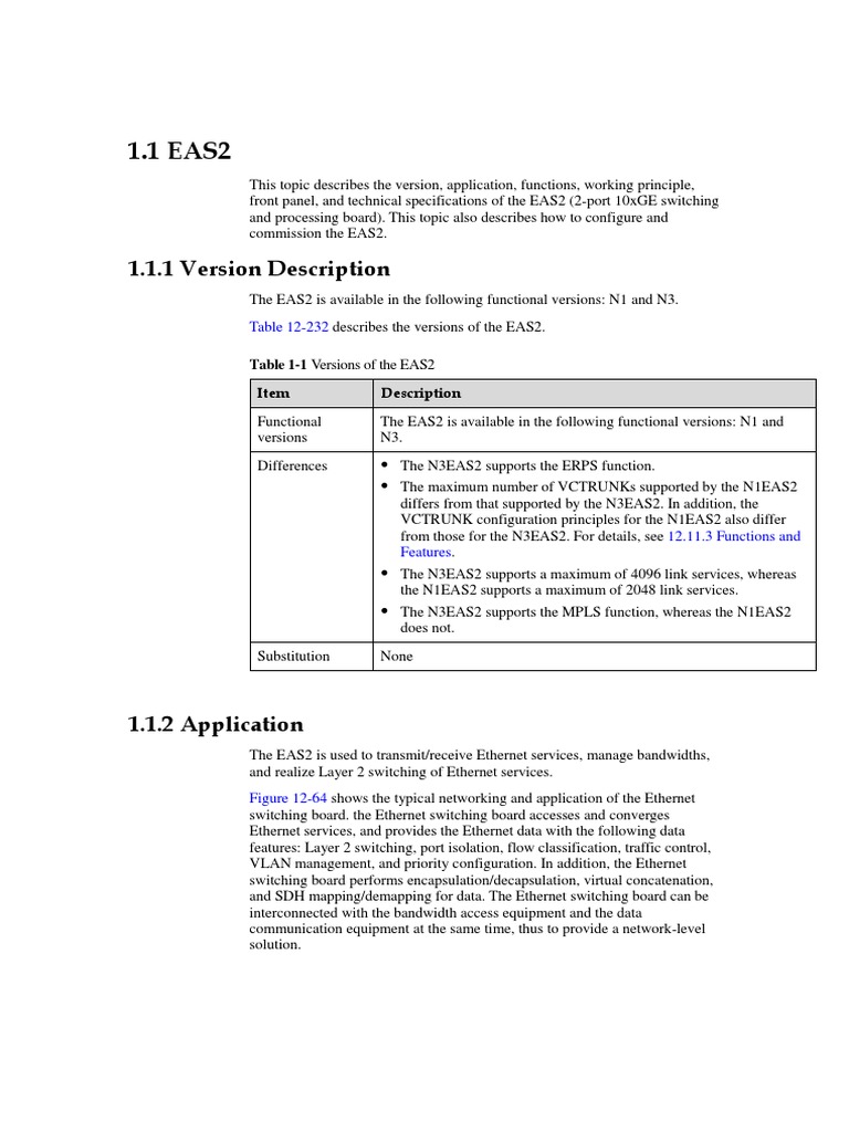EAS2 Board: Versions, Features, and Configuration | PDF | Ethernet | Telecommunications Engineering