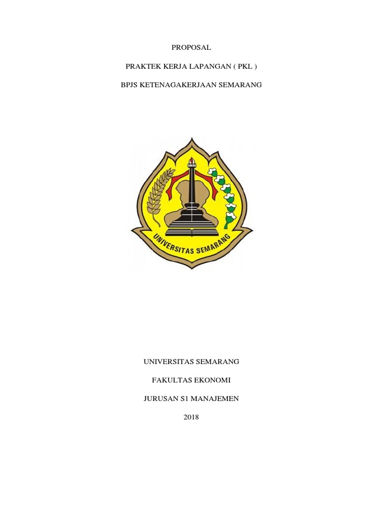 Proposal Praktek Kerja Lapangan (PKL) Bpjs Ketenagakerjaan Semarang | PDF