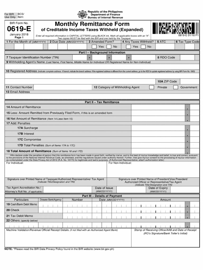 0619e PDF Bir Form | PDF