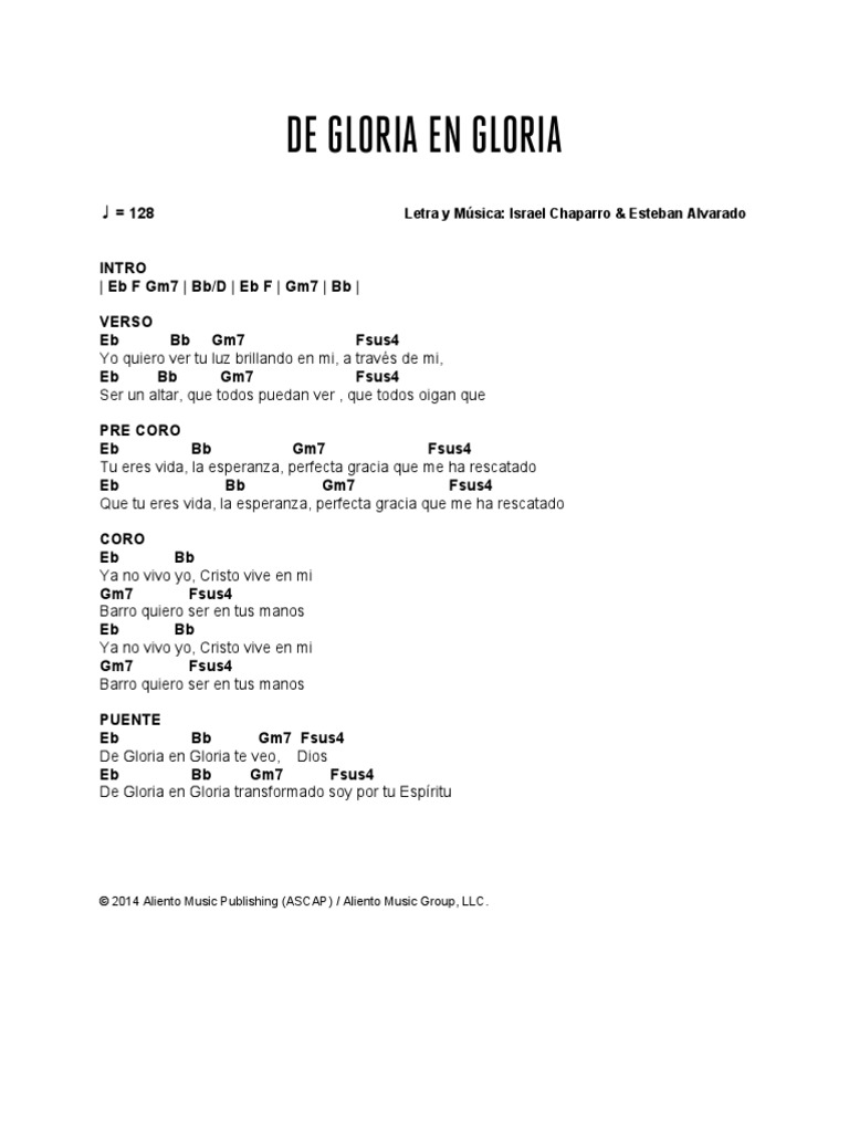 De Gloria en Gloria (Marcos Barrientos) | PDF