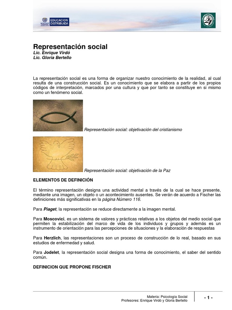 Representación Social | PDF | Conocimiento | Realidad