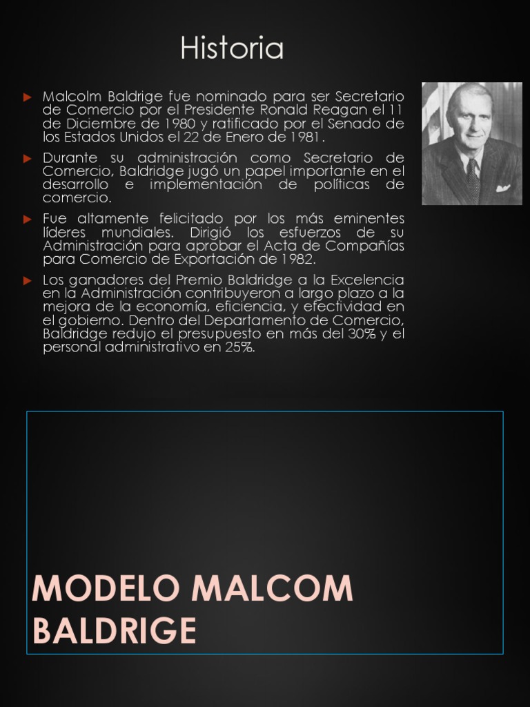 Modelo Malcom Baldrige Brown 2018 | PDF | Calidad (comercial) | Gestión ...